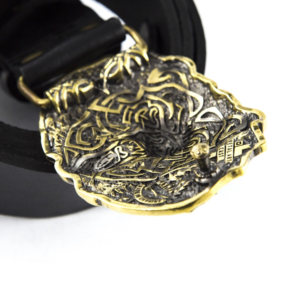 Belt buckle "Bear", Solid brass buckle, Animal belt buckle, Brown bear ...