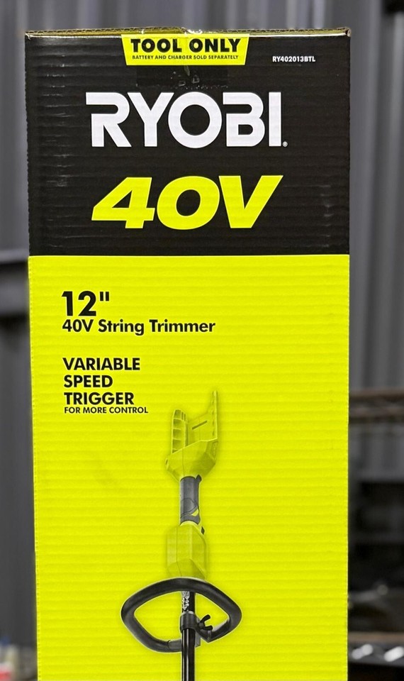 Brand New Ryobi Ry402013BTL 40V 12" Cordless Battery String Trimmer ...