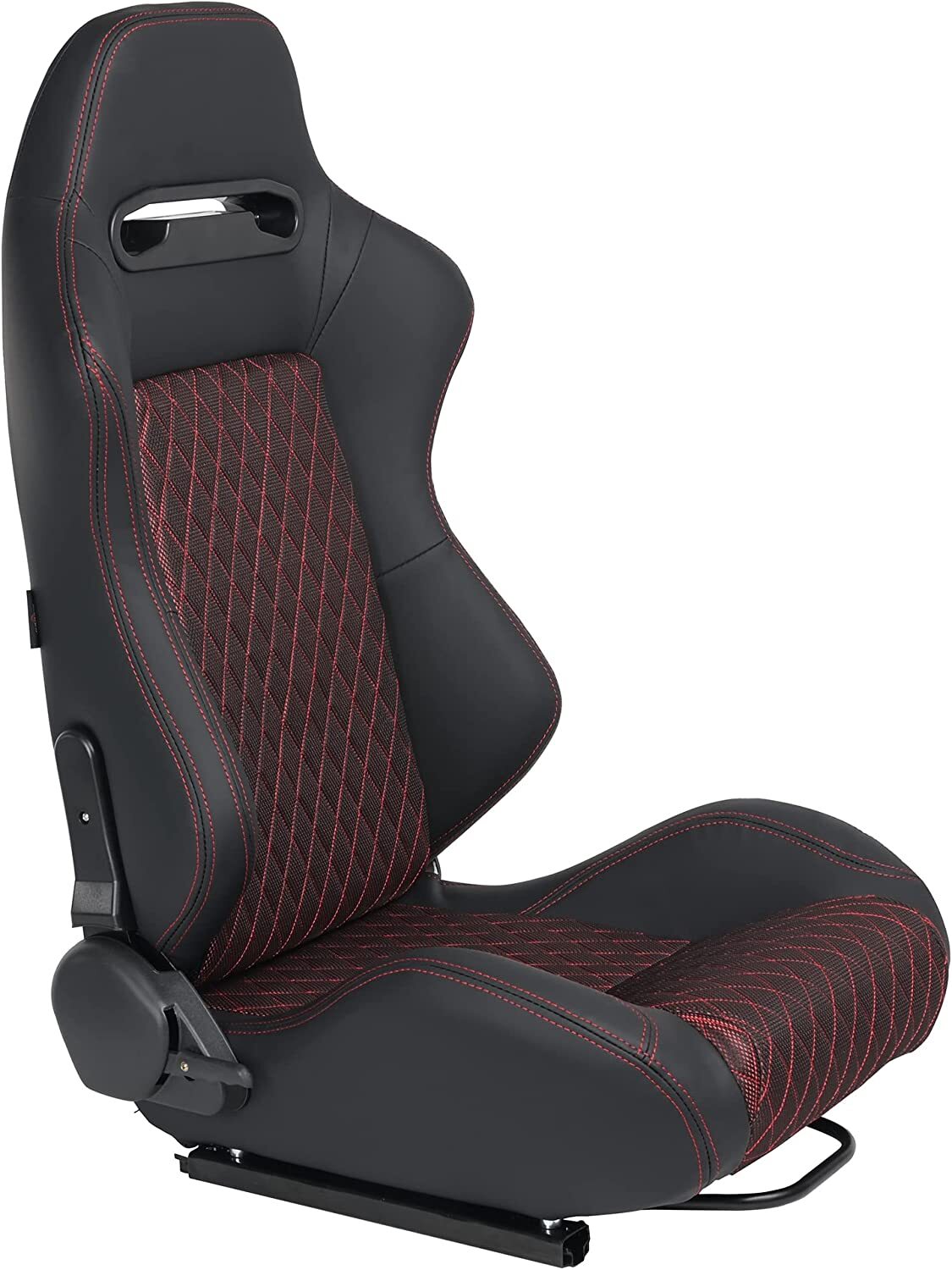 Universal Car Racing Seats PU Leather Car Sports Bucket Seats | Black ...