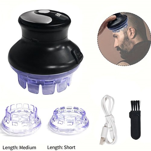 Waterproof Electric Hair Shaver, Hair Clipper, Circular Electric Hair ...