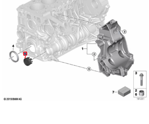 New BMW 1 Coupe E82 End Cover With Gasket 11117797932 | eBay