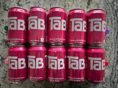 TaB Cola Soda - 10 Pack (Coca Cola) Vintage Collectible Cans Unopened ...