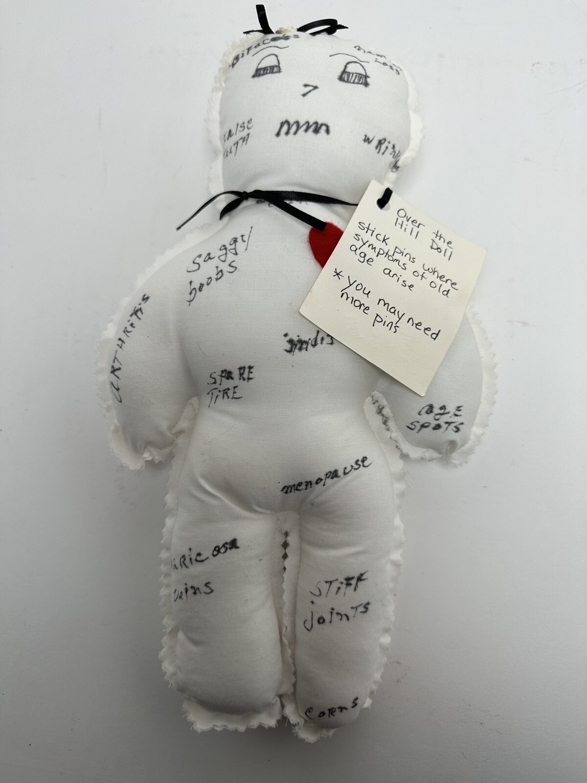 CLOTH VOODOO DOLL 13" TALL ONE-OF-A-KIND UNIQUE NEW HALLOWEEN BIRTHDAY ...