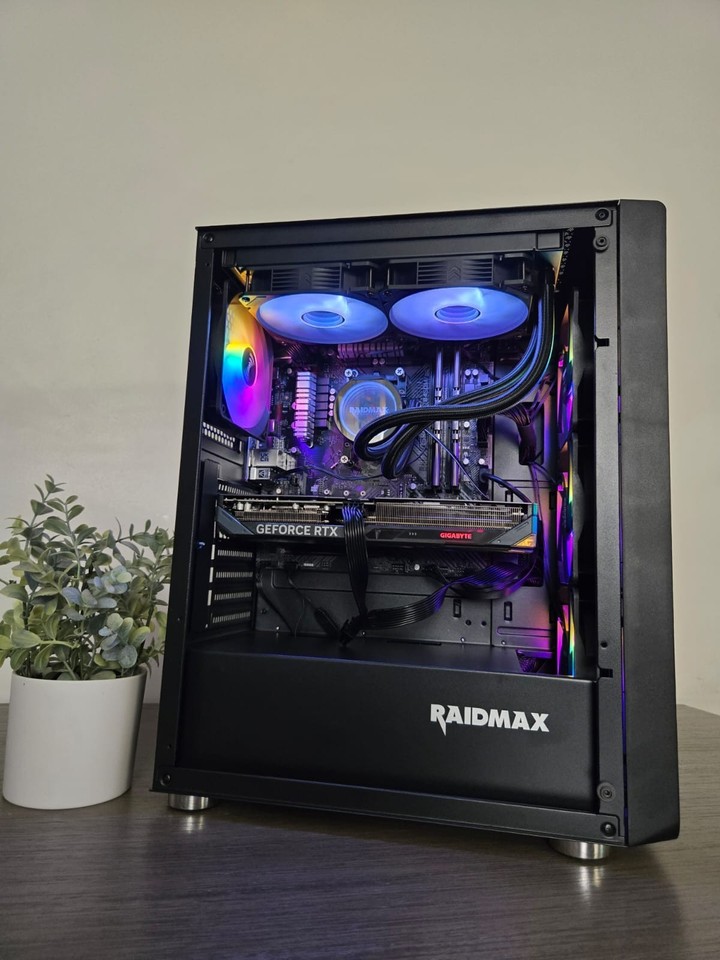 Black Mid Range Gaming Computer: 5060 Ti 8gb, Ryzen 5 5500, 16gb Ddr4 ...