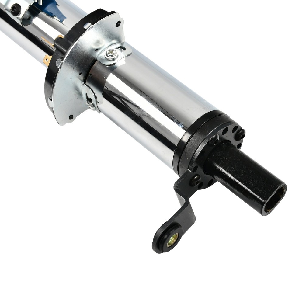 28" Chrome Tilt Automatic Steering Column w/ Key & 9 Bolt Adapter | eBay