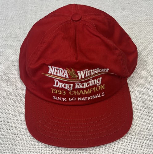 Vintage NHRA Winston Drag Racing National Champion 1993 Snapback Hat ...