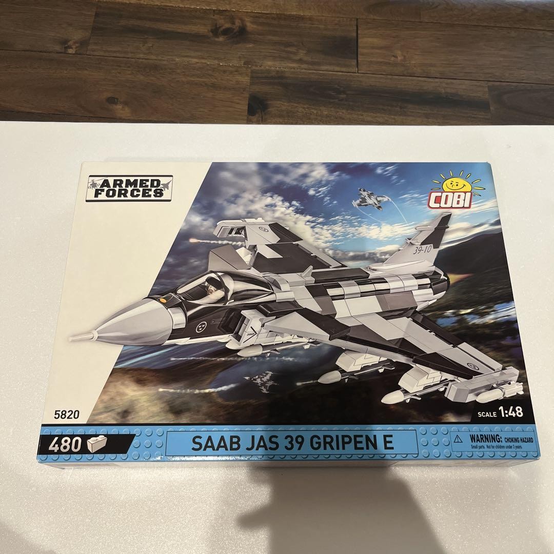 Cobi Saab JAS 39 Gripen E Model Kit 1:48 Scale 480 Parts Military EED ...