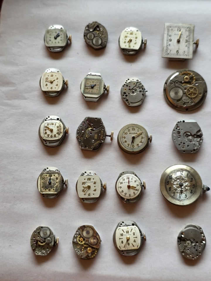 Lot Of 50 Antique Vintage Bulova Watches Movements | eBay