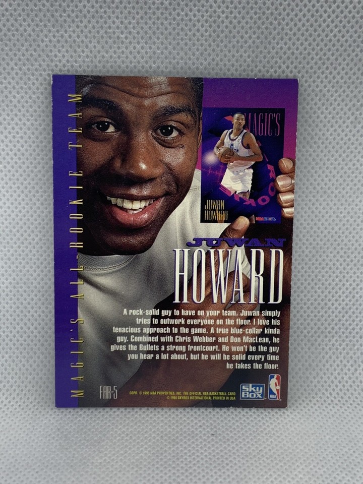 1994-95 Skybox NBA Hoops Juwan Howard #FAR-5 Magic's All-Rookie Team ...