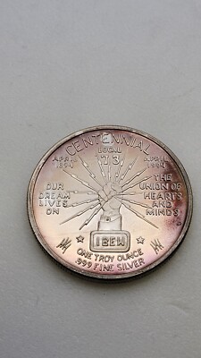 Rare Vintage 1994 IBEW Local 73 1 Ounce Centennial Spokane Washington ...