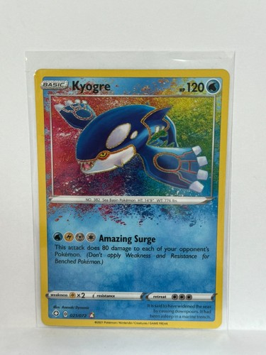 Pokemon Kyogre Amazing Rare Shining Fates 021/072 TCG Card | eBay