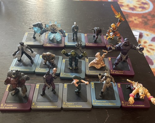 Lot of 15 Dreamblade WOTC miniatures OOP gaming D&D Figurines 2006 RPG ...