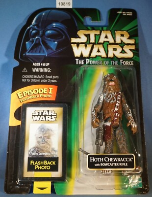 Star Wars 1998 HOTH CHEWBACCA w/Bowcaster & Flashback Photo Card 3.75 ...
