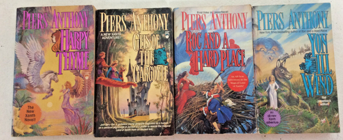 Lot of 4 Vintage Piers Anthony Paperback Books Sci Fi Fantasy Xanth ...