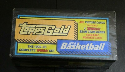*1992-93* Topps Gold NBA Basketball Complete Set FACTORY SEALED BOX ...