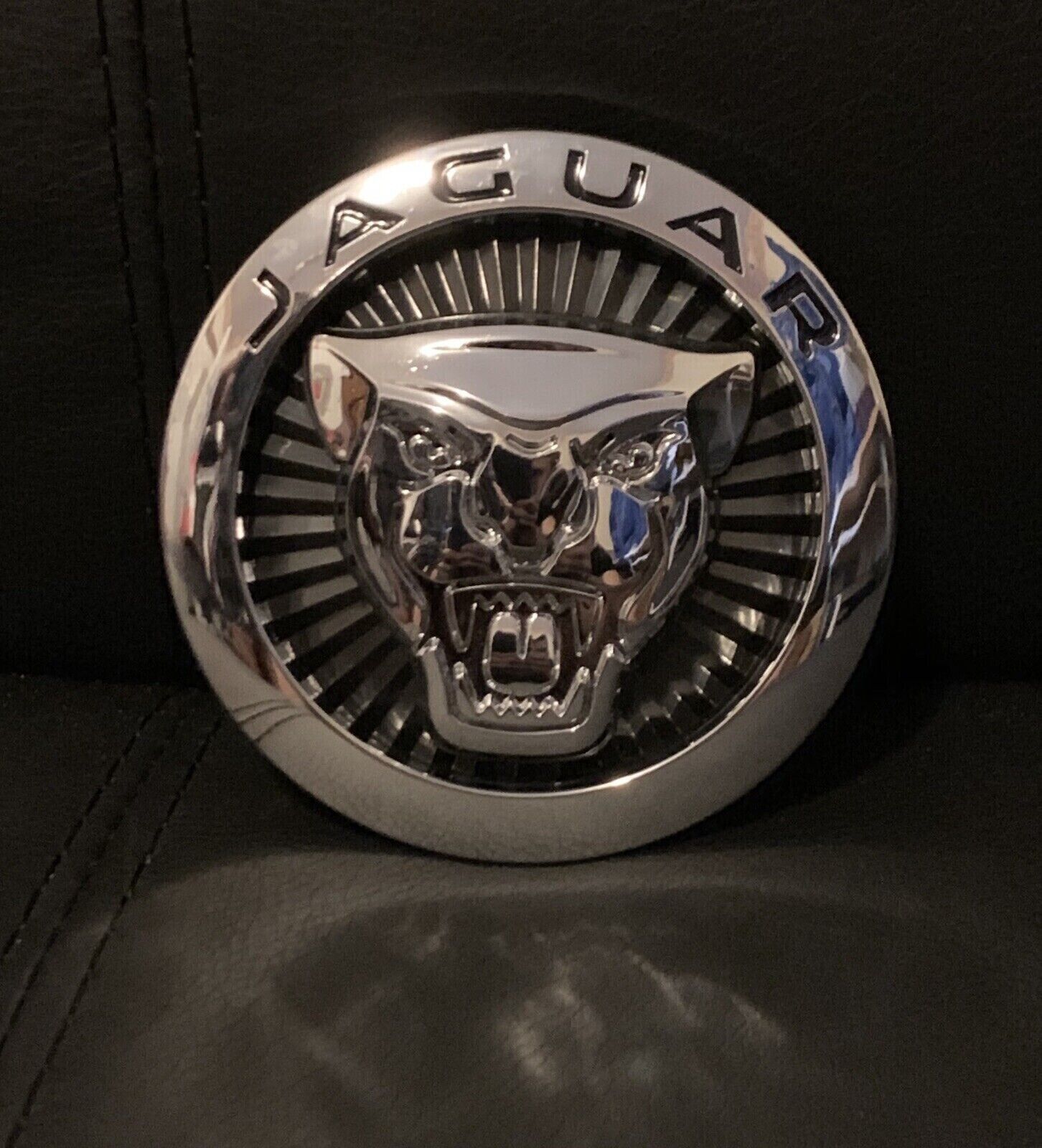 JAGUAR Black Front Grille Emblem F-Type F-Pace XE XF XFR XFR-S XJ XJR ...