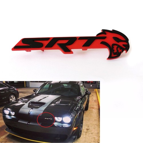 2015-2019 Challenger Red SRT HELLCAT Grille Emblem Badge for 68320442AC ...