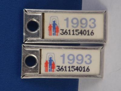 WAR AMPS ONTARIO 1993 361154016 TAG SET LOT KEY CHAIN LICENSE PLATE ...