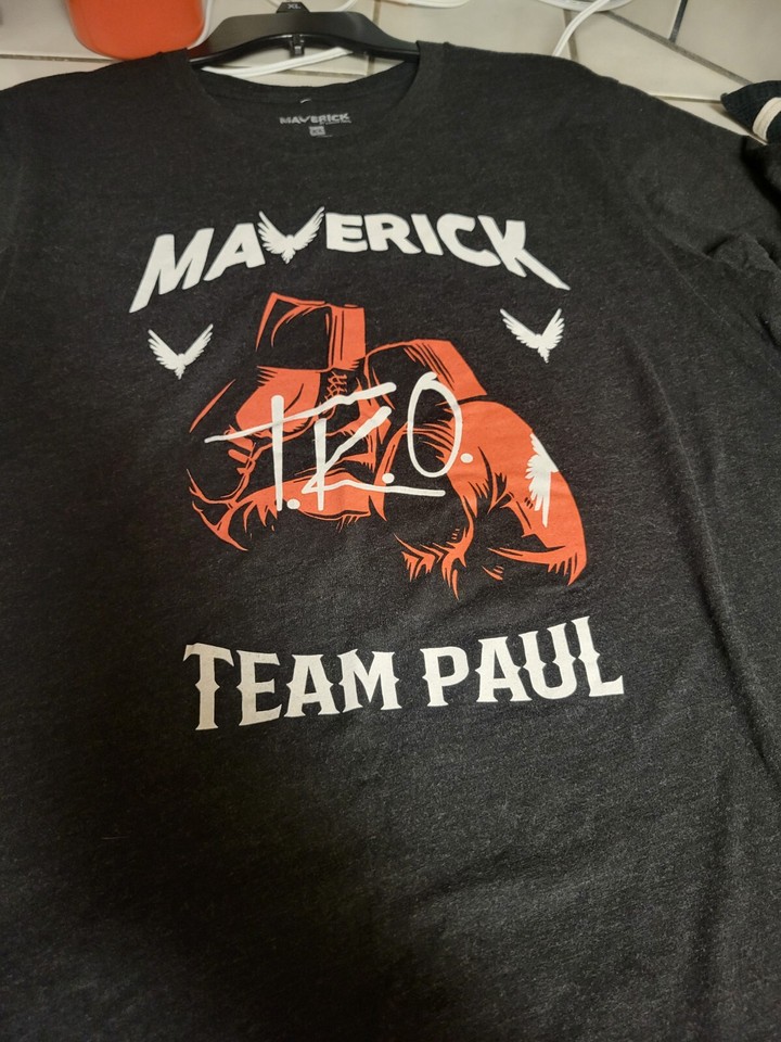 Maverick Logan Paul TKO Boxing And LOGANG Gray Short Sleeve Tee XL Lot ...
