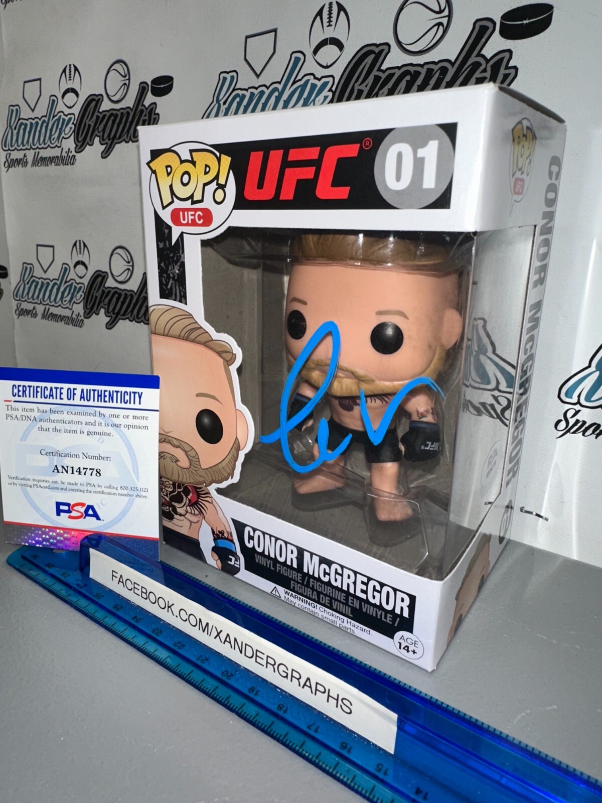 Conor Mcgregor Autographed Signed UFC Mma Notorious Irish 01 Funko Pop ...