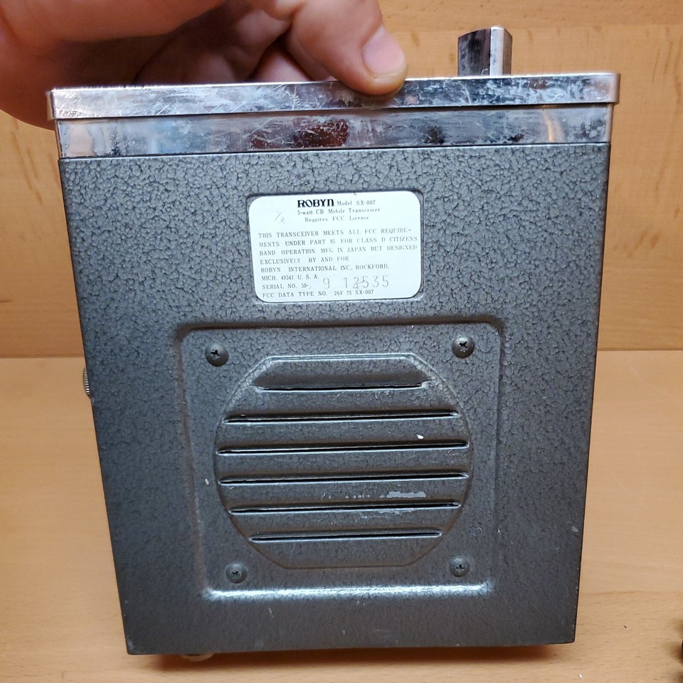 Vintage Robyn Model SX-007 5 -Watt CB Transceiver | eBay