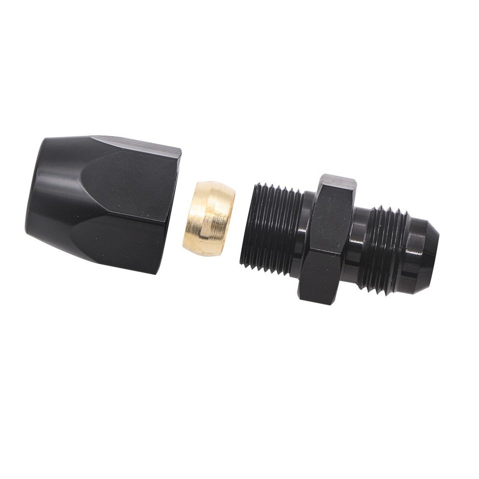 Universal Straight Adapter AN6-3/8 NPT Fitting Swivel Oil Pipe Joint ...