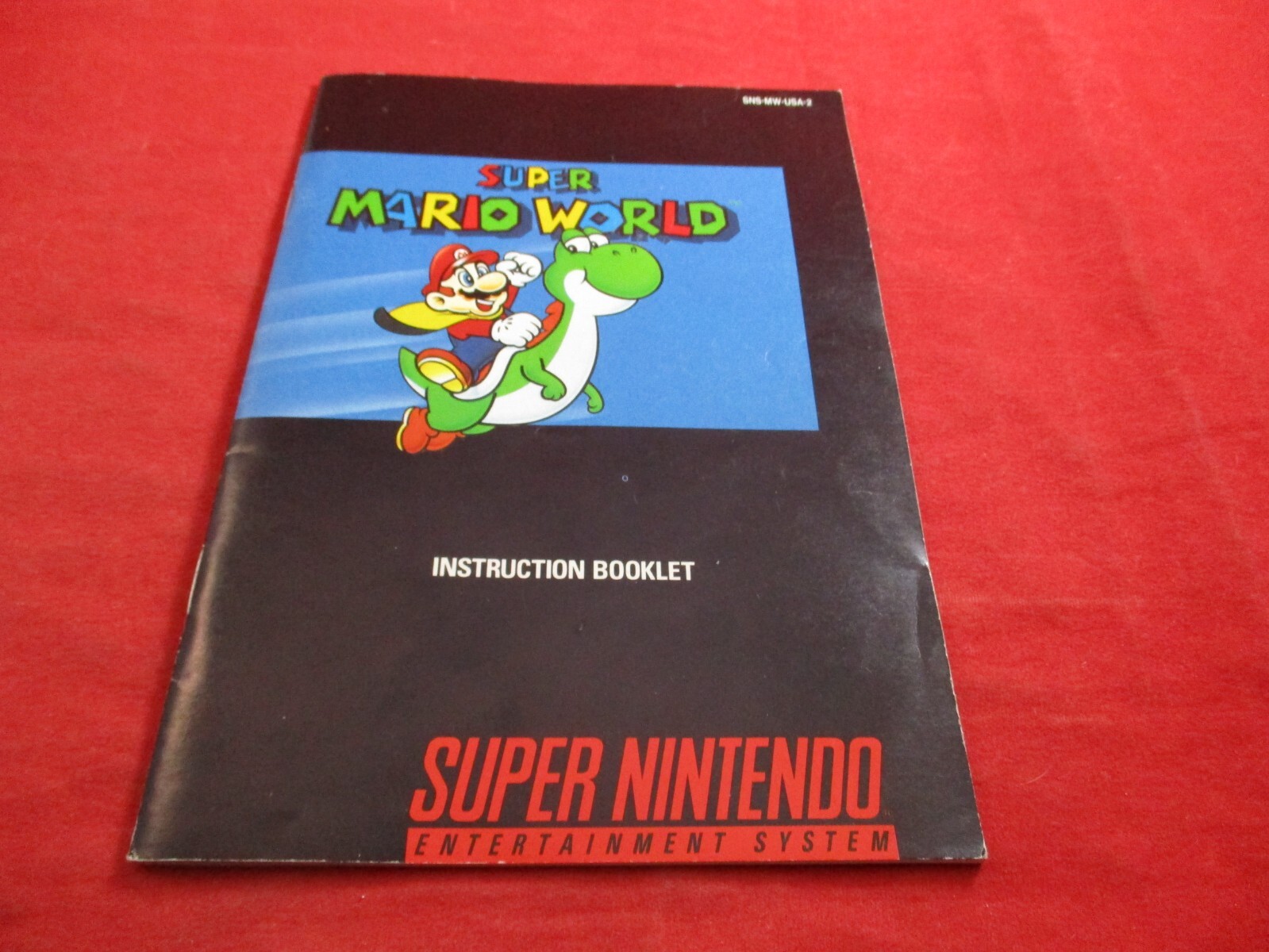 Super Mario World Super Nintendo SNES Instruction Manual Booklet ONLY ...