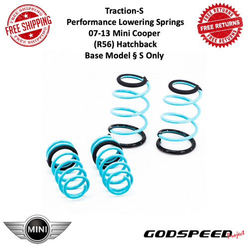 Godspeed Traction-S Performance Lowering Springs For 2007-2013 Mini ...