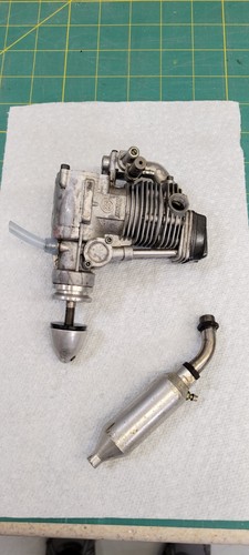 O.S.FS-52S 8.56cc 4-stroke glow engine for R/C airplane, used with ...