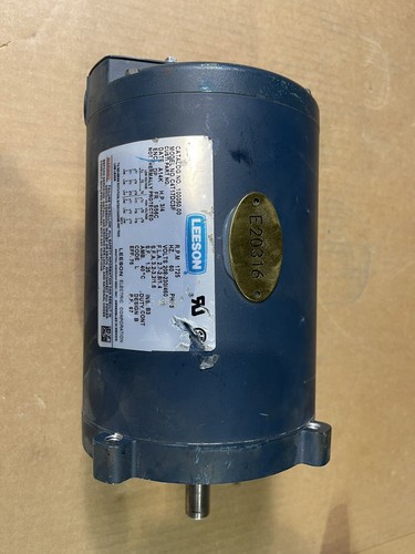 LEESON ELECTRIC MOTOR 100050.00 / 10005000 NEW OPEN BOX 3/4 HP FRAME ...
