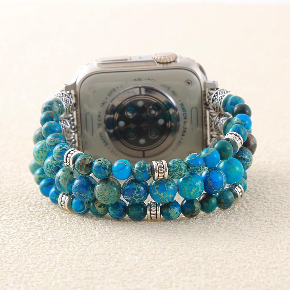 Natural stone iWatch Band for Apple Watch Series 9 8 7 6 5 4 3 2 SE ...