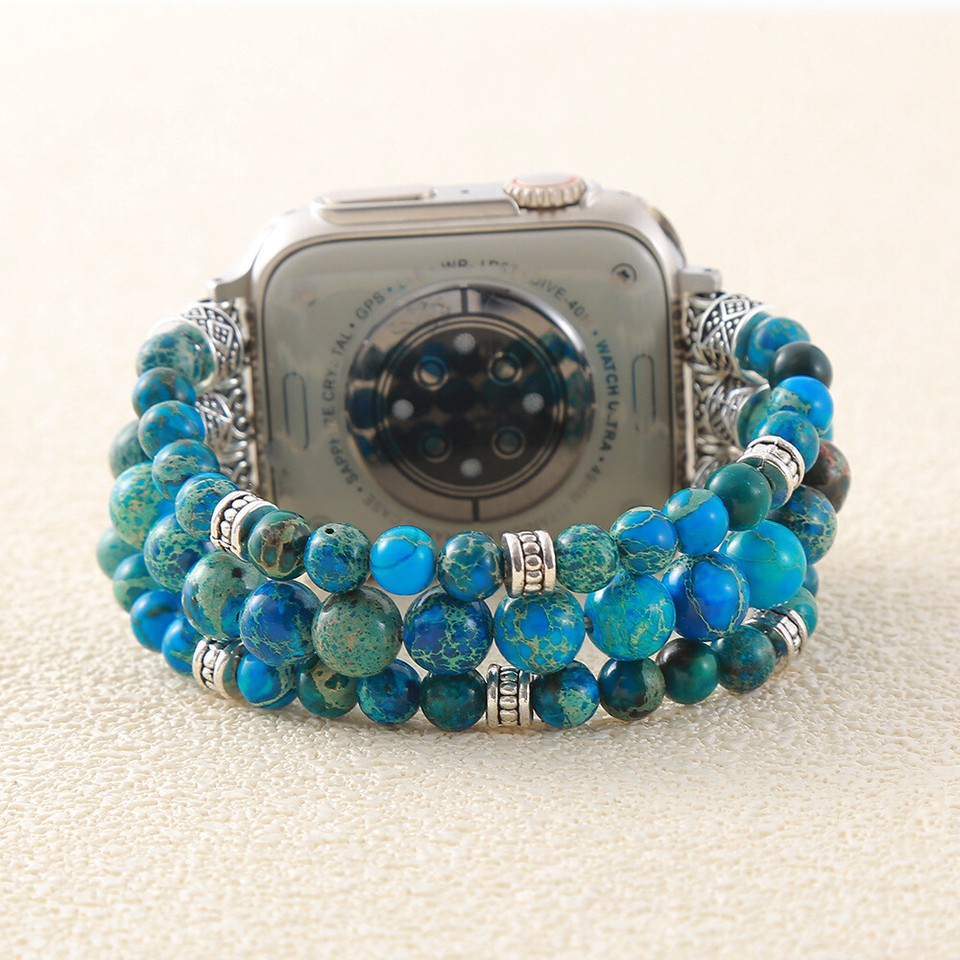 Natural stone iWatch Band for Apple Watch Series 9 8 7 6 5 4 3 2 SE ...