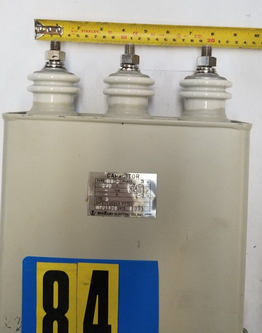 Shizuki Electric Capacitor Type RG-2 Phase 3 240V | eBay