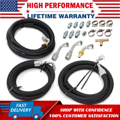 Universal For Hydroboost Power Brake Booster Steering Hose Hookup ...