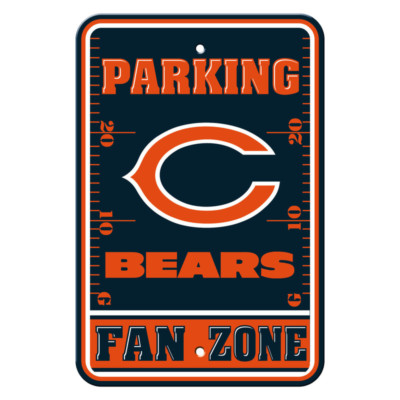 NFL Chicago Bears Home Room Office Bar Decor Parking Sign Fan Zone 12 ...