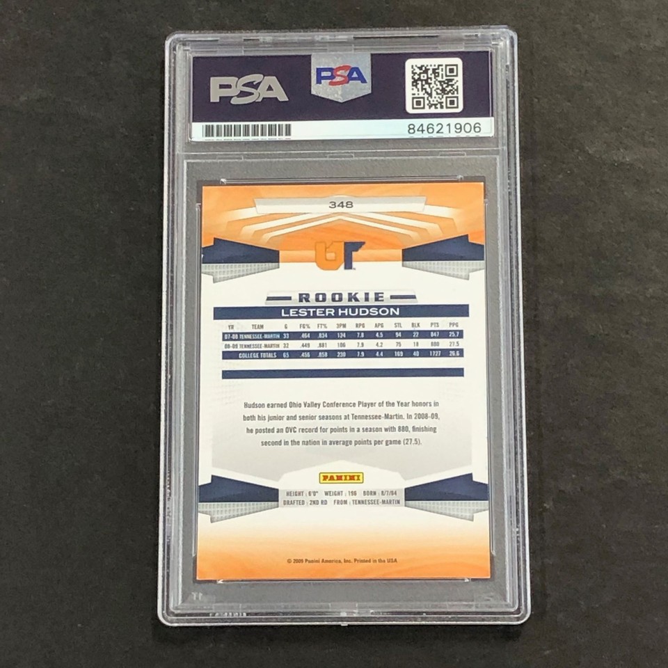 2009-10 Panini #348 Lester Hudson Signed Card AUTO 10 PSA Slabbed | eBay
