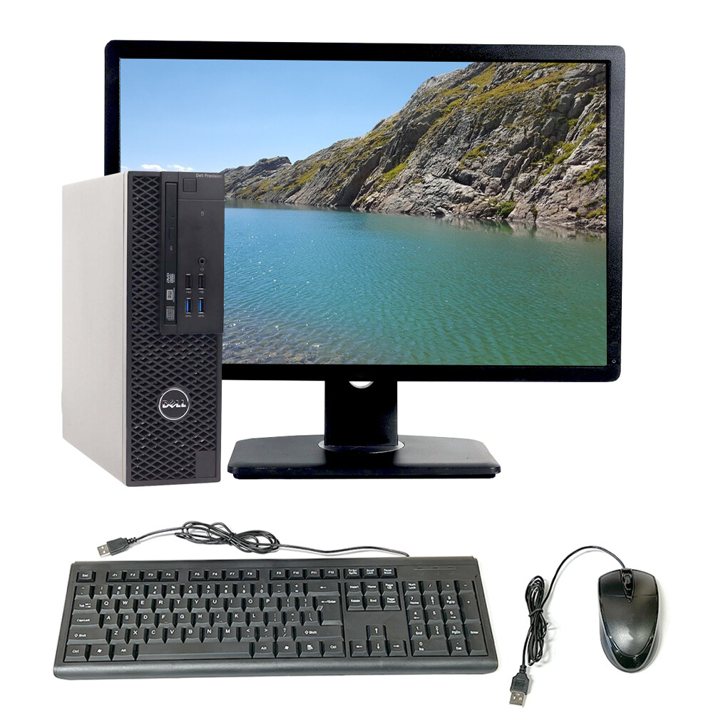 Dell Precision Desktop Computer Intel Xeon 16GB 512 SSD DUAL 22 ...