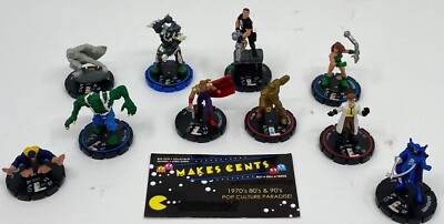 Lot Of 10 - Wiz Kids Super Heroes And Villains Action Figure Part Toy ...