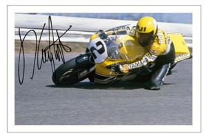 KENNY ROBERTS Signed Autograph PHOTO Gift Signature Print SUPERBIKES ...