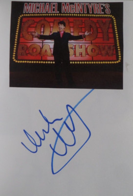 MICHAEL MCINTYRE, AUTOGRAPHED 8 X 6 ALBUM PAGE. | eBay UK