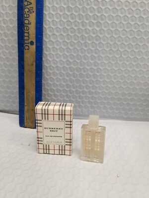 BURBERRY BRIT BY BURBERRY 0.16oz / 5ml E D T SPLASH MINI OLD FORMULA ...