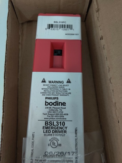 Philips Bodine Bsl310 Emergency Light LED Linear Strips Driver Kit ...