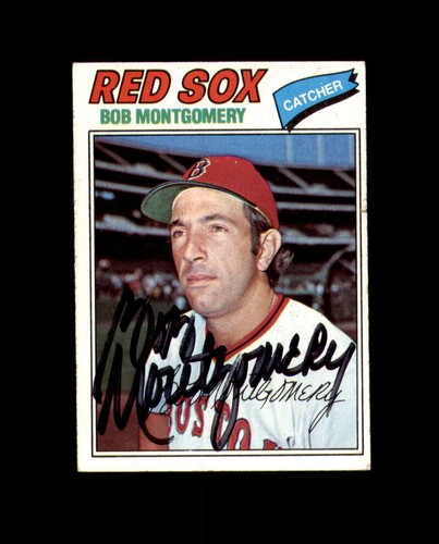 Bob Montgomery Hand Signed 1977 Topps Boston Red Sox Autograph | eBay