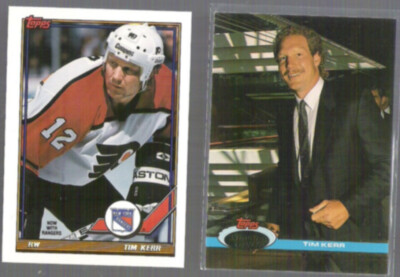 TIM KERR 1991 Topps #164 + 1991 Stadium Club #130. FLYERS | eBay