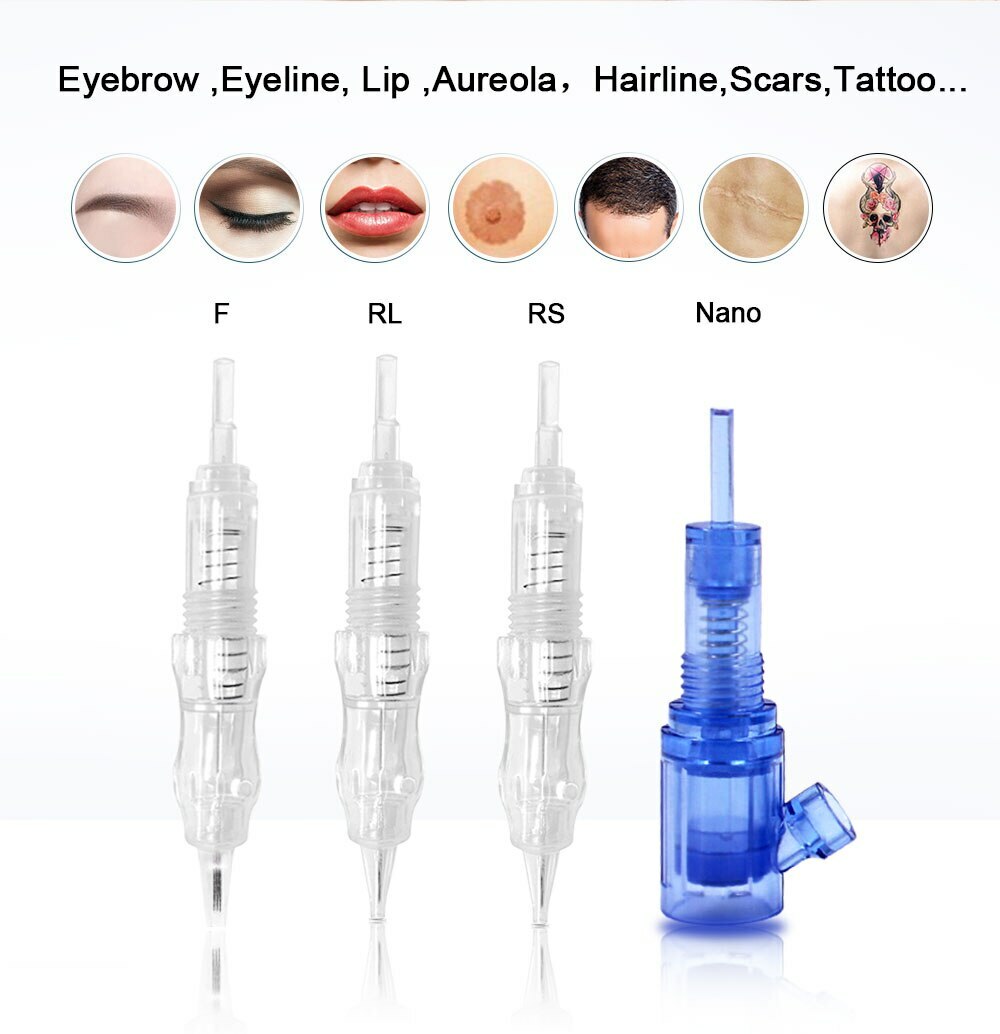 20PCS Biomaser Cartridges Needles 3RS 5RS 7RS Shading Needles for Scars ...