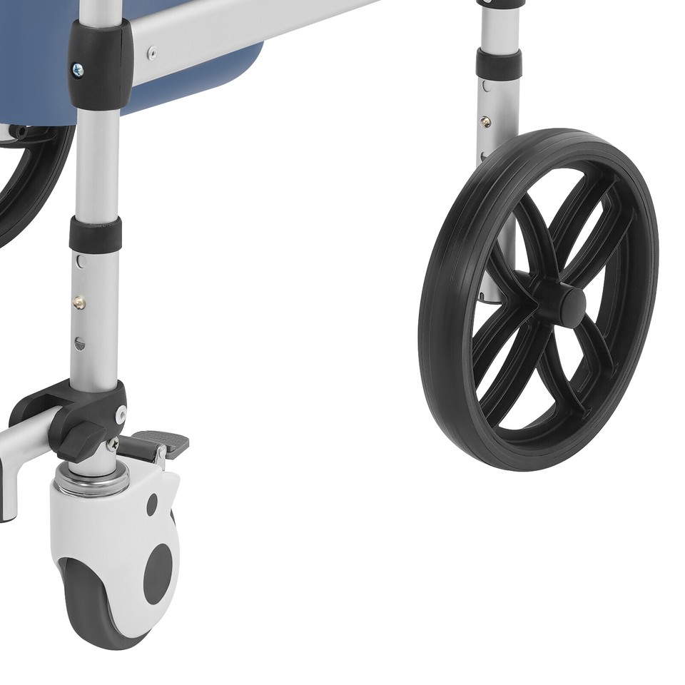 Foldable Shower Rolling Chair Folding Bath Wheelchair Heavy Duty Shower ...