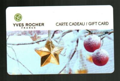 YVES ROCHER ( Canada ) Frosted Christmas Ornaments 2011 Gift Card ( $0 ...