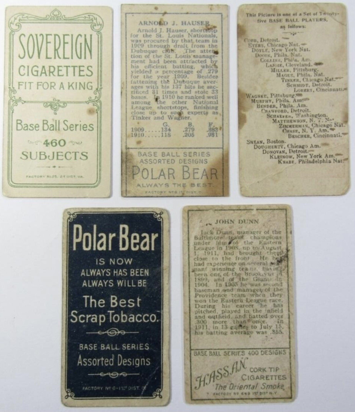 Vintage 1909 - 1911 T 206 🇺🇸 American Tobacco Baseball Cards ((Lot Of ...