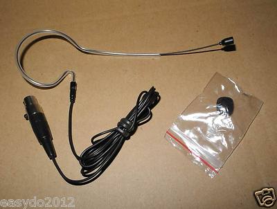 One ear Hook Headset Microphone for AKG Samson Wireless System 3pin XLR ...