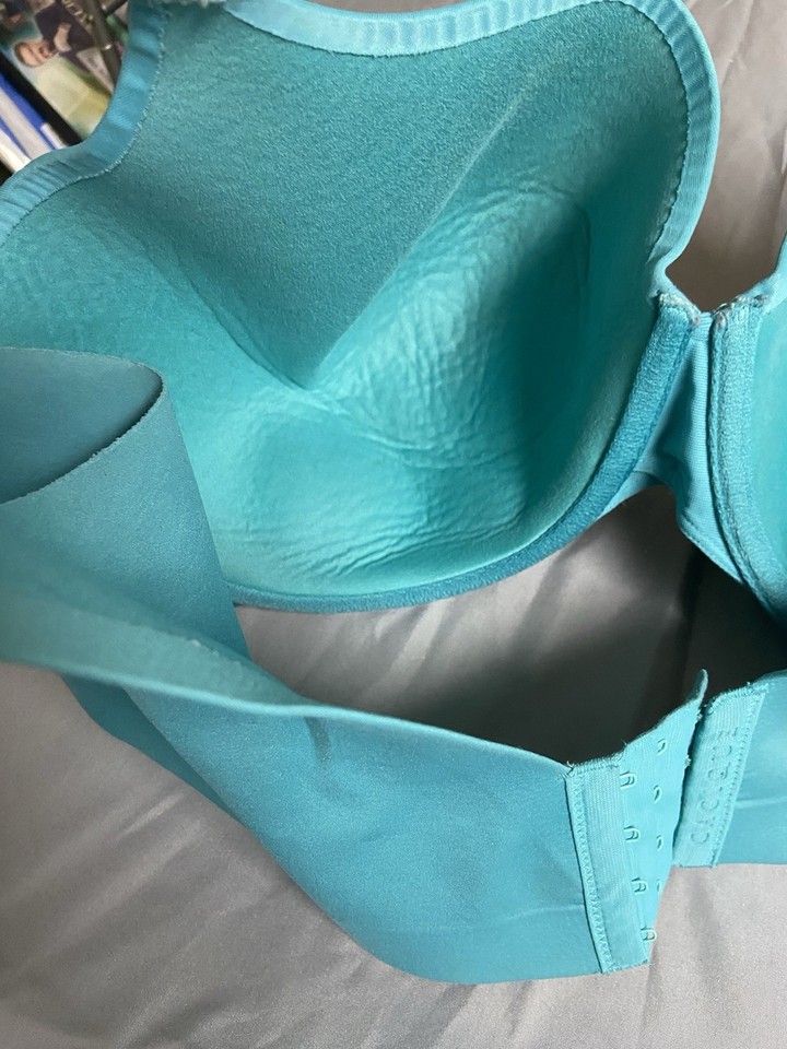 Cacique Full Coverage Teal Underwired Bra Womens Plus Size 44 DDD | eBay